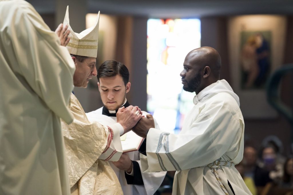 Bishop ordains six as transitional deacons - Foundations in Faith