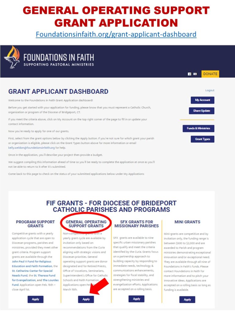 Applications - Foundations in Faith | Diocese of Bridgeport